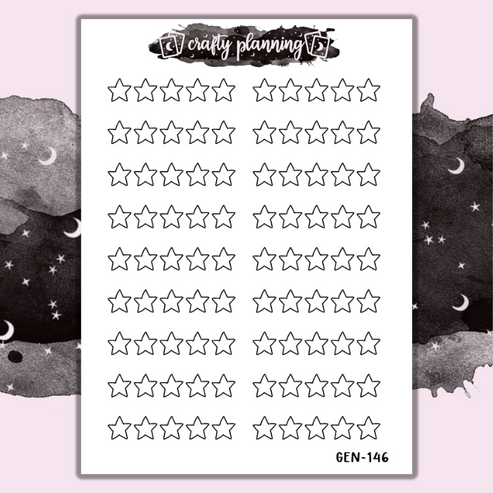 Star Ratings - Mini Sticker Sheet – Crafty Planning Shop