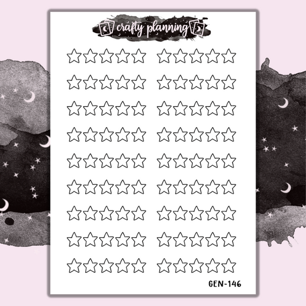 Star Ratings - Mini Sticker Sheet – Crafty Planning Shop